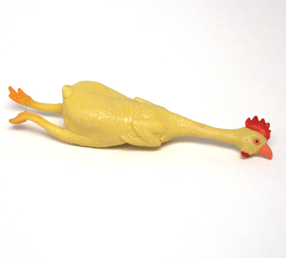 Horse Is Having Too Much Fun With A Rubber Chicken