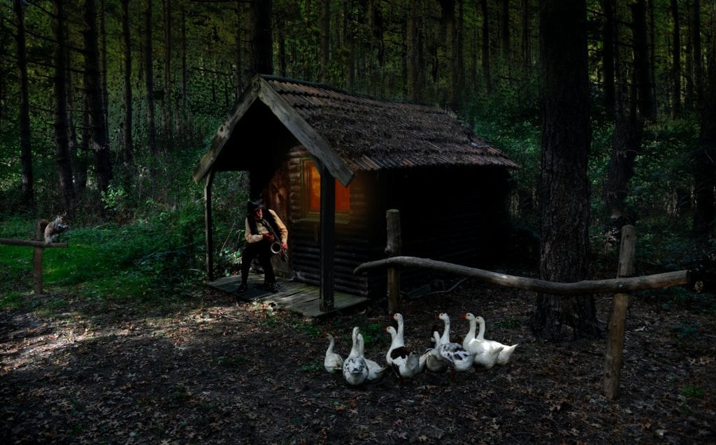 Farmer starts cow stampede after playing a song on his trombone