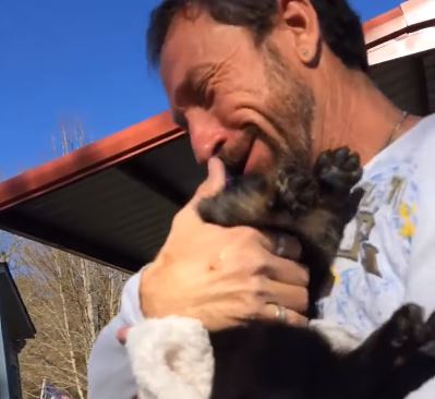 Tough Dad Breaks Down Getting German Shepherd Puppy