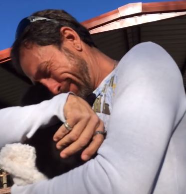 Tough Dad Breaks Down Getting German Shepherd Puppy