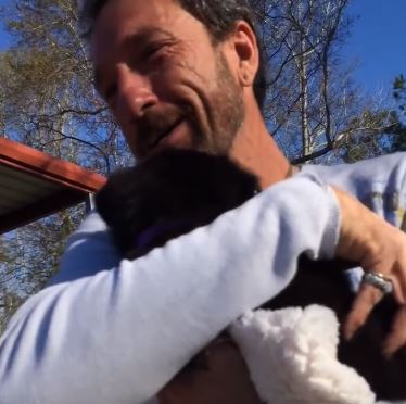 Tough Dad Breaks Down Getting German Shepherd Puppy