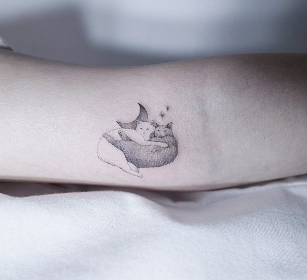 75 adorable cat tattoos that celebrate your furry friend