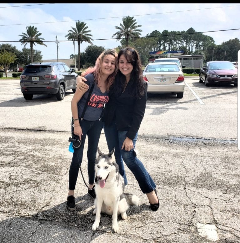 After two years, woman reunites with beloved husky who was stolen from her