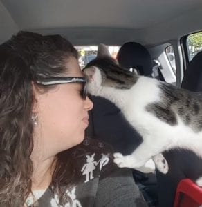 Woman saves cat from death row and he finds perfect way to thank her