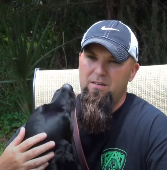 Dog Calms Veteran In The Middle Of An Interview