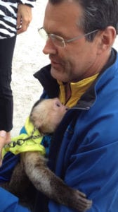 Circus monkey cries out with joy when he reunites with the human who ...