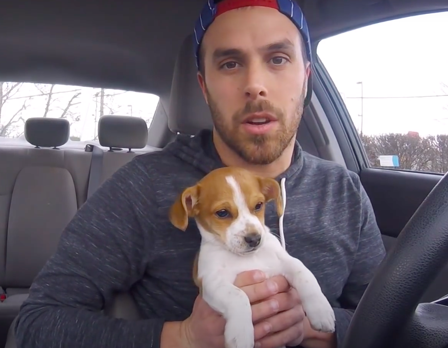 Handsome Uber driver brings puppy on rides and internet can’t get enough