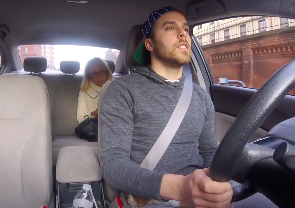 Handsome Uber driver brings puppy on rides and internet can’t get enough