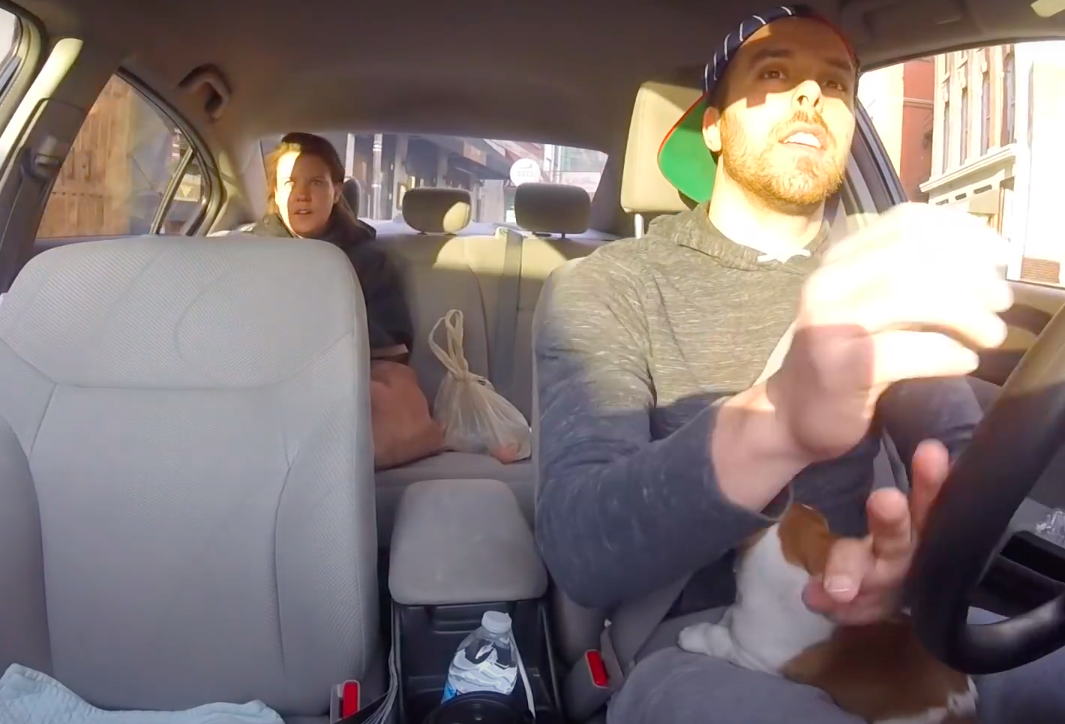 Handsome Uber driver brings puppy on rides and internet can’t get enough