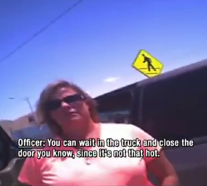Woman reports cop as ‘abusive’ after he told her to wait in the hot car ...