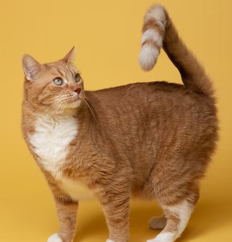 Meet George, the cat who loves standing on his two hind legs like a human